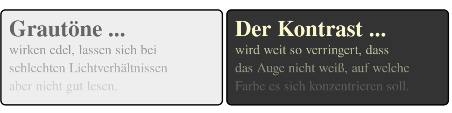 Farbe/Farben und Kontraste – SELFHTML-Wiki