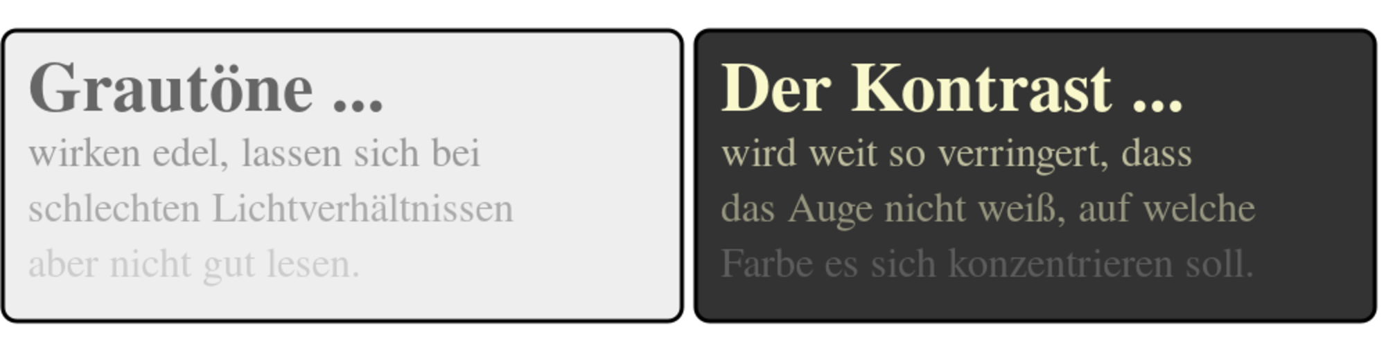 Farbe/Farben und Kontraste – SELFHTML-Wiki